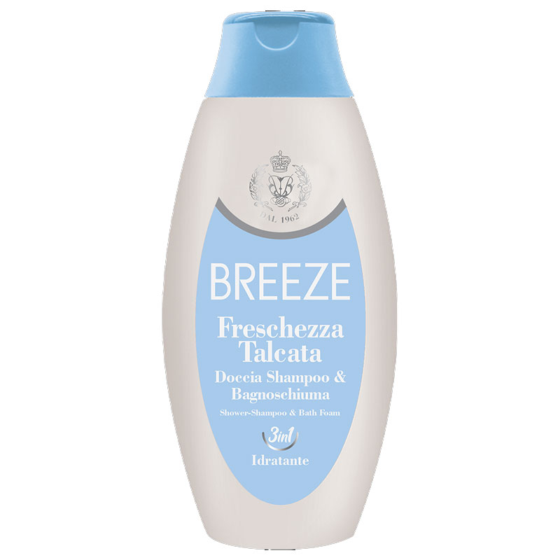 BREEZE doccia-shampoo & bagnoschiuma FRESCHEZZA TALCATA IDRATANTE 400ml ...