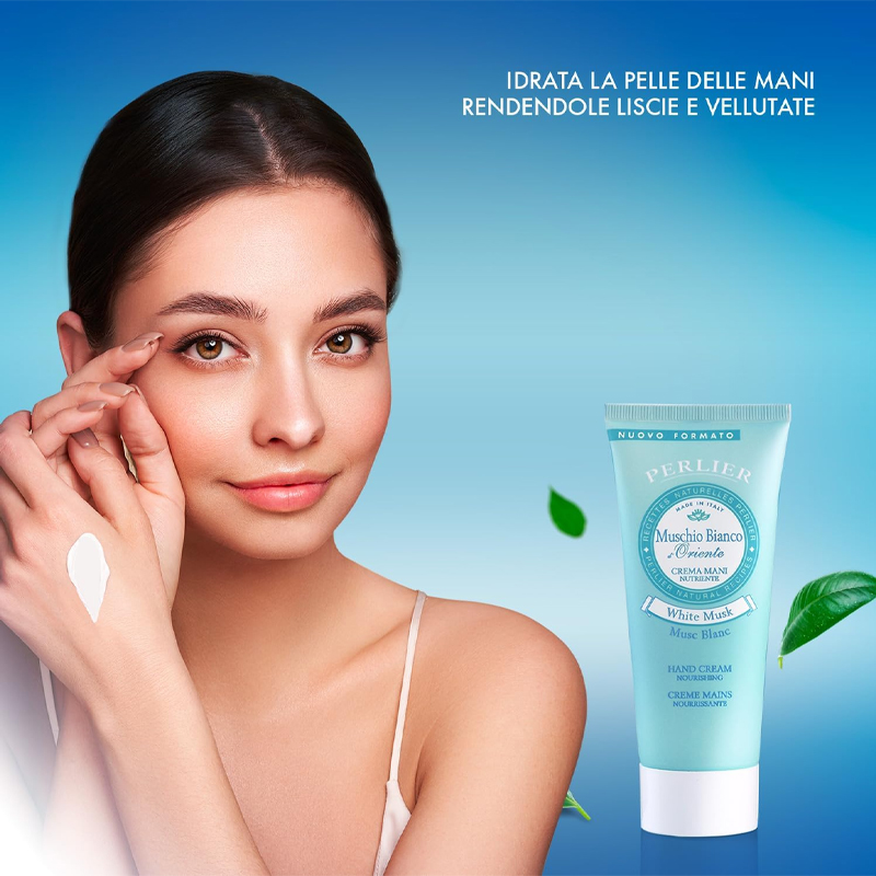 PERLIER Muschio Bianco d'Oriente crema per le mani nutriente 100ml ...